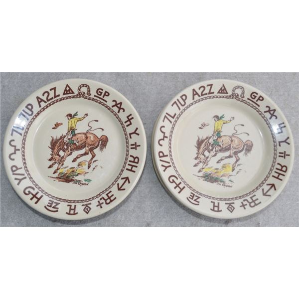 Wallace China Western Ho Rodeo pattern