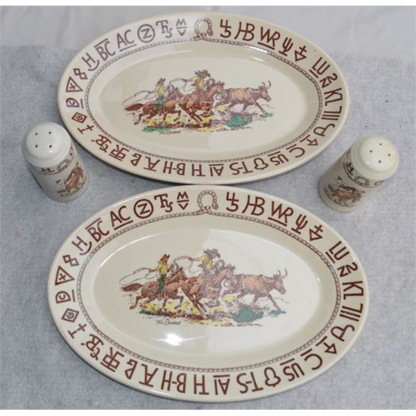 Wallace China Western Ho Rodeo pattern