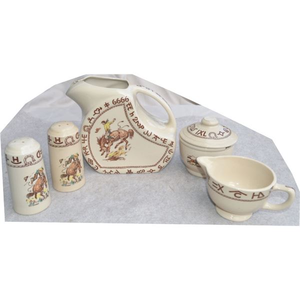 Wallace China Western Ho Rodeo pattern