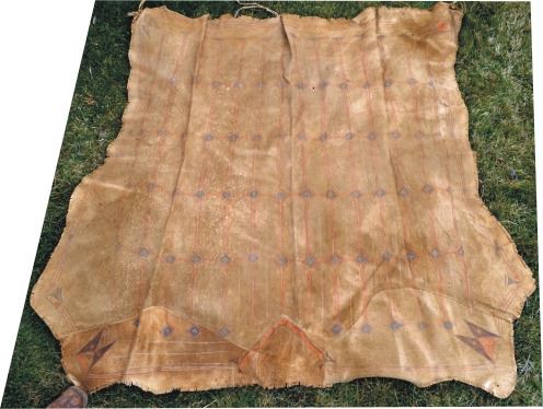 rare Northern Cheyenne Buffalo calf robe, circa 1880's