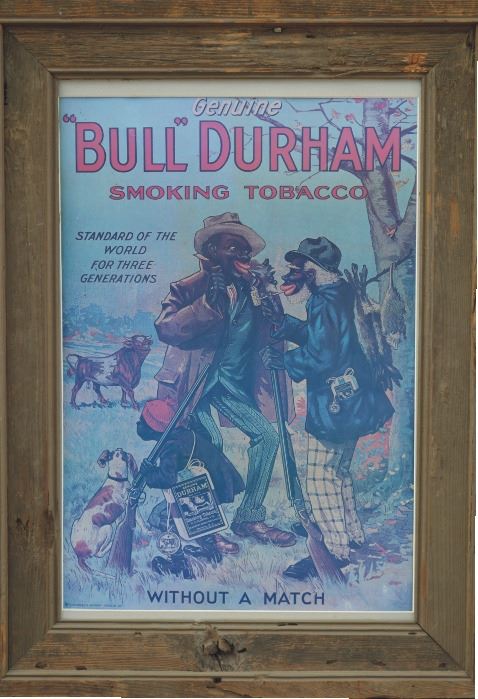 Bull Durham colorful advertising poster