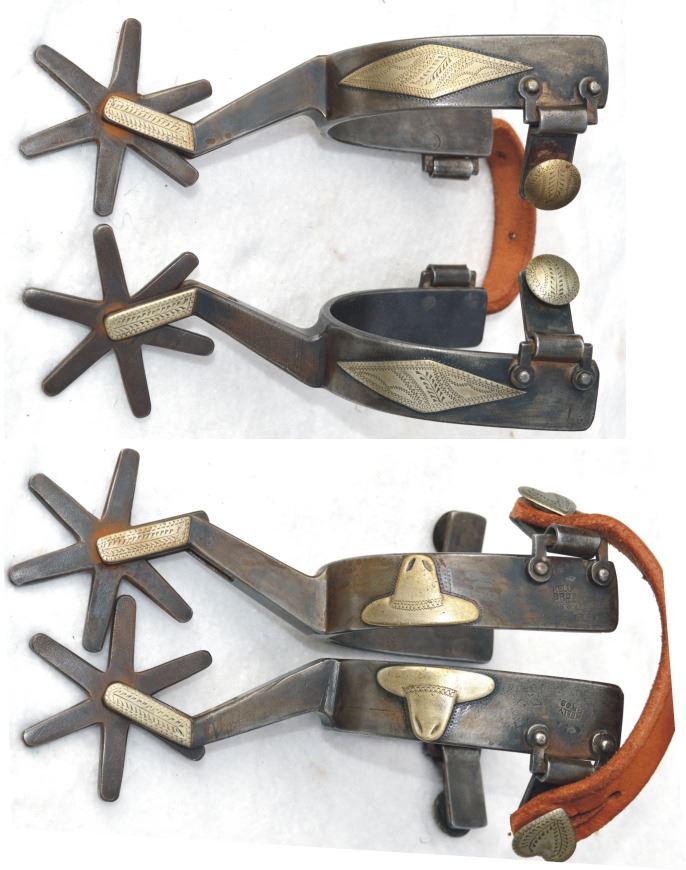 Kelly Bros double mounted spurs