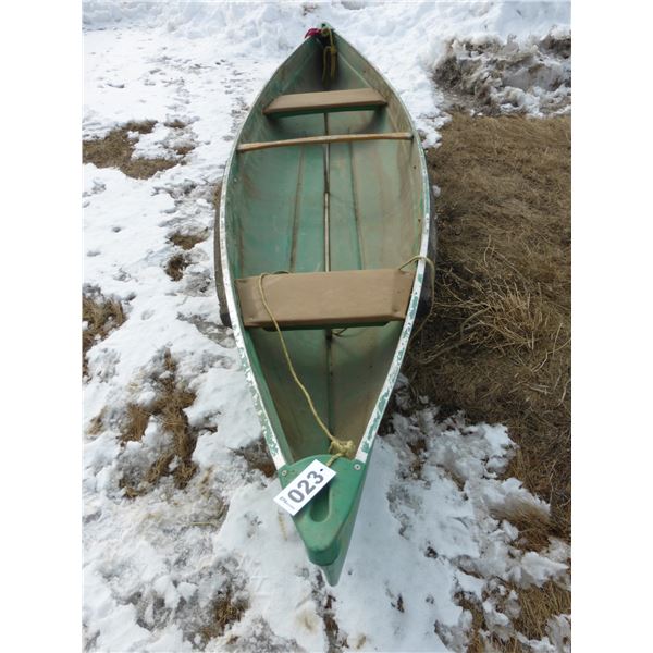 Green canoe