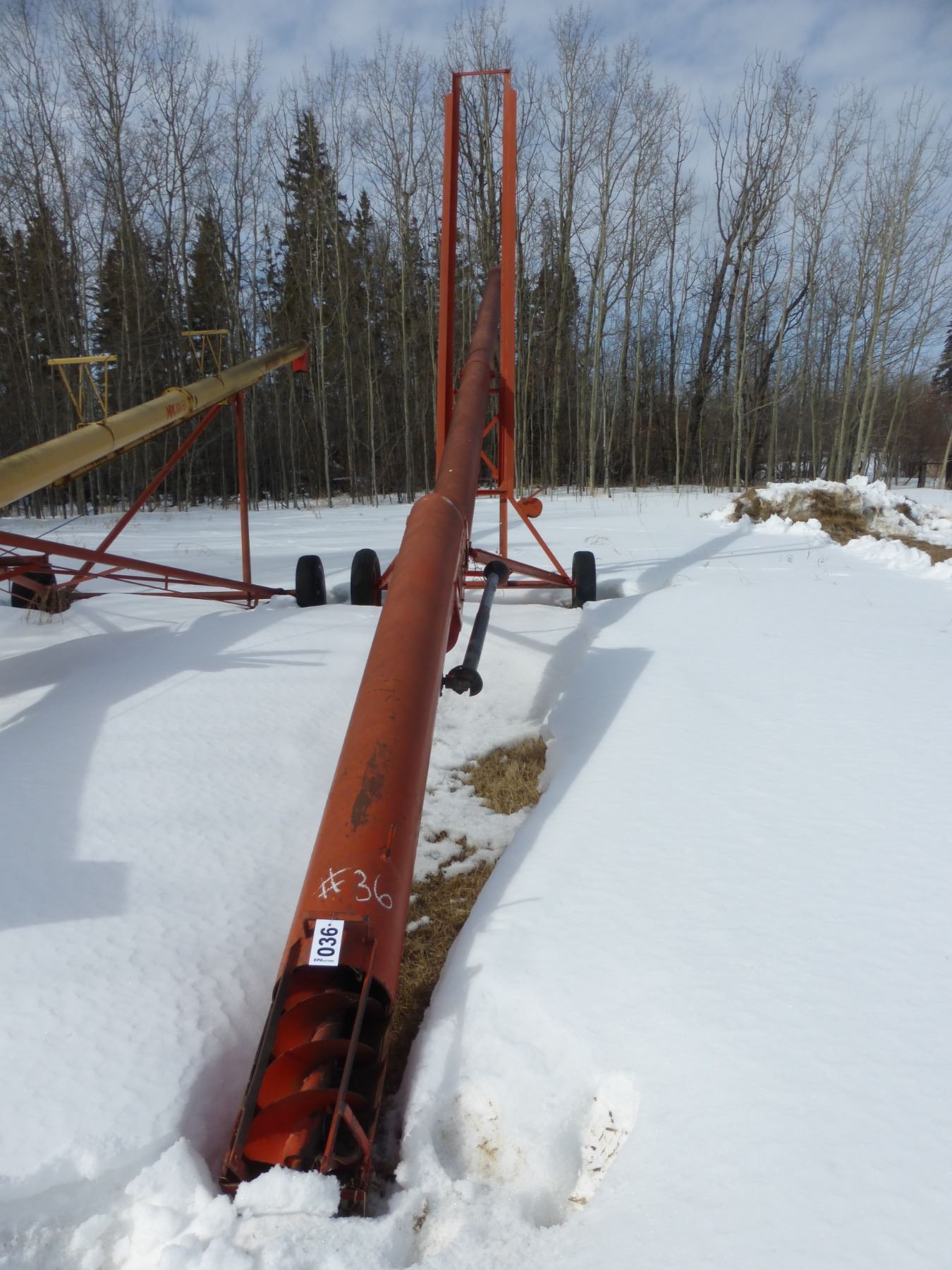 Bergen 10" x 51' PTO auger c/w 540 PTO