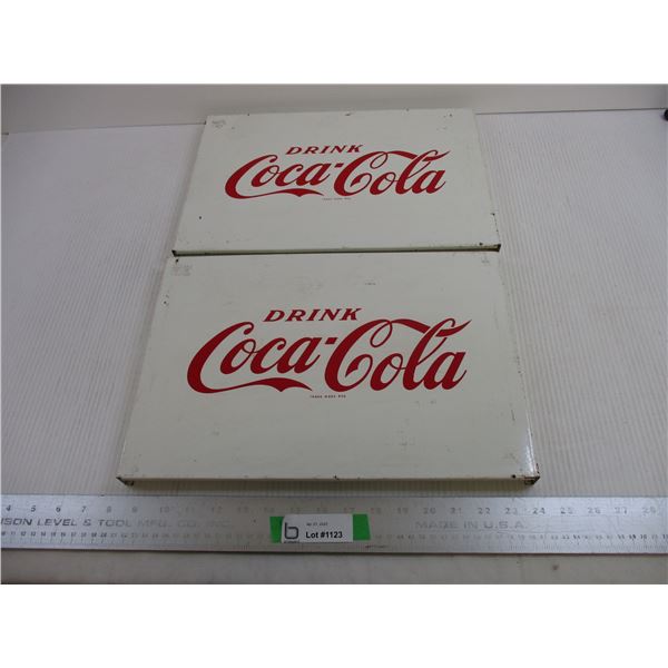 2x The Bid Price Coca Cola Panels Bodnarus Auctioneering