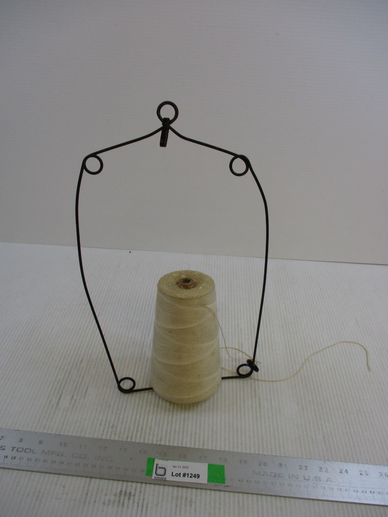 General Store String Hanger w/ String - Bodnarus Auctioneering General Store String Hanger w/ String - Bodnarus Auctioneering