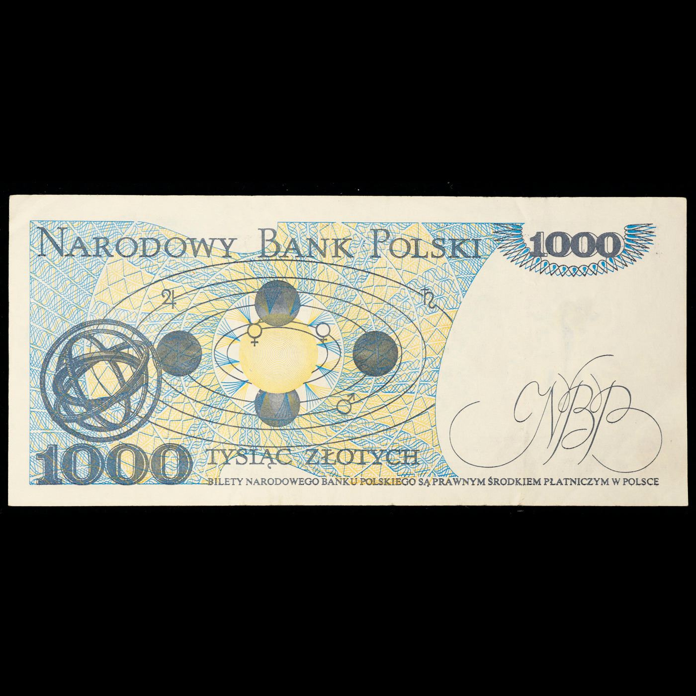1982 Poland 1000 Zlotych Banknote Grades Select AU