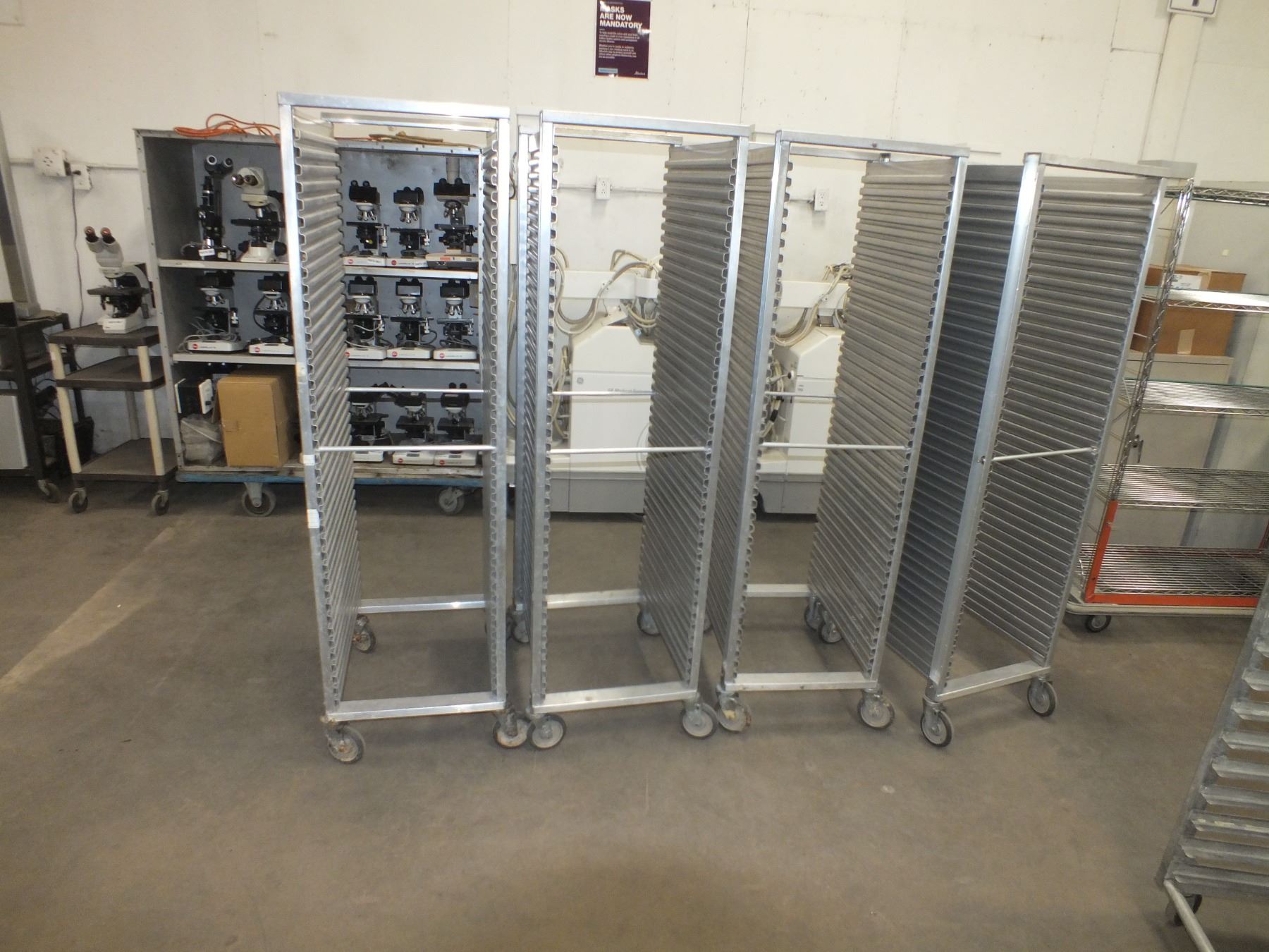 6 Baker Tray Carts On Wheels