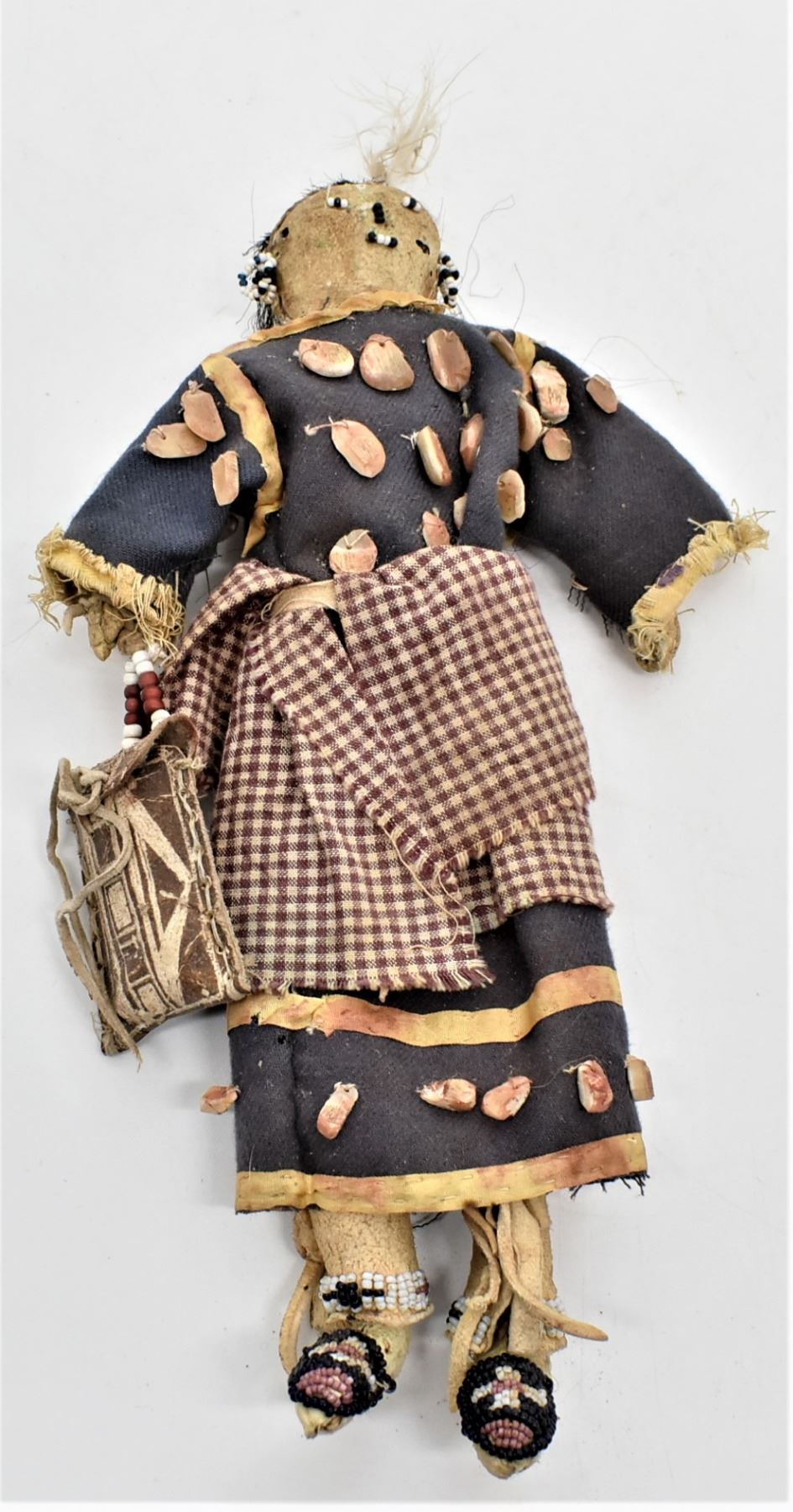 Antique Plains Indian Beaded Leather Doll