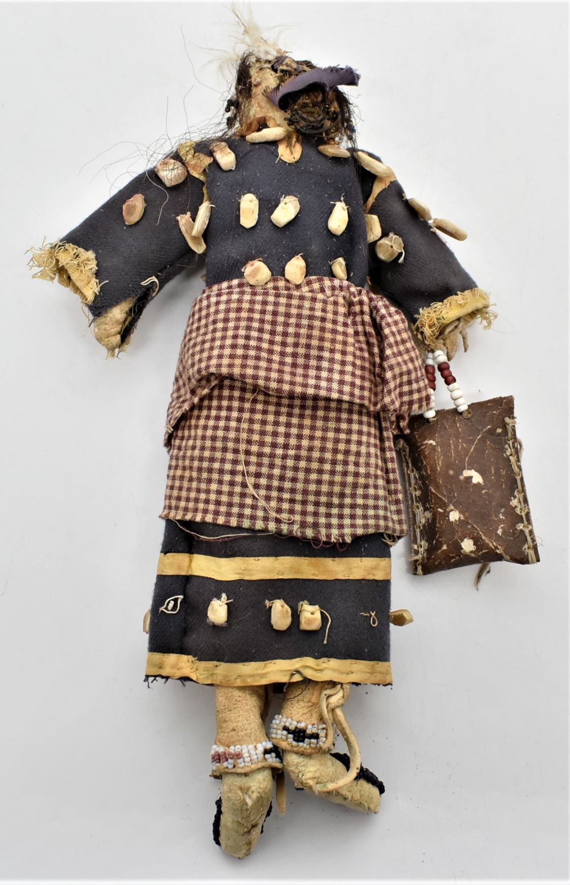 Antique Plains Indian Beaded Leather Doll