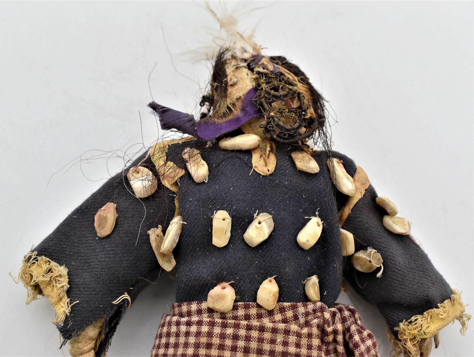 Antique Plains Indian Beaded Leather Doll