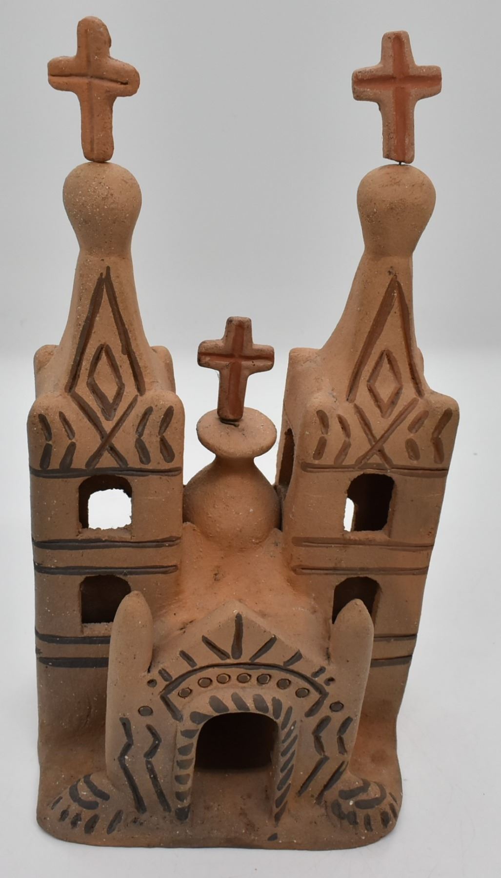 Mexican Terra Cotta Pottery Mission Church