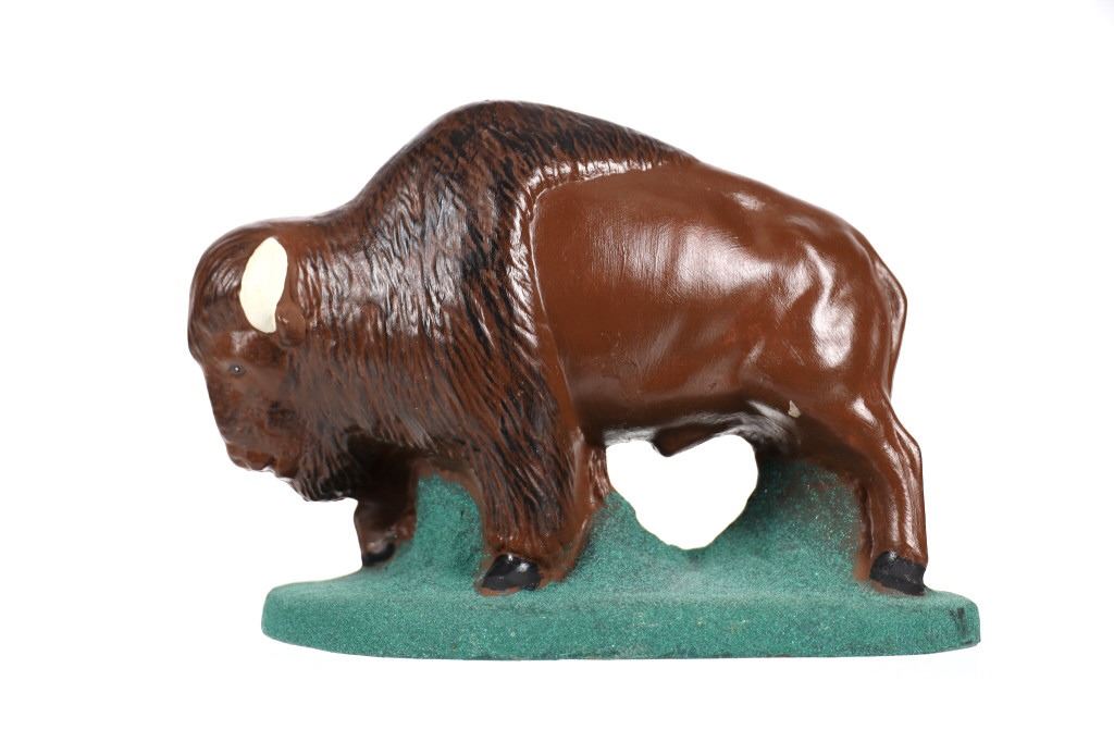 Vintage Ceramic Bison Sculpture Made By Kim Armon