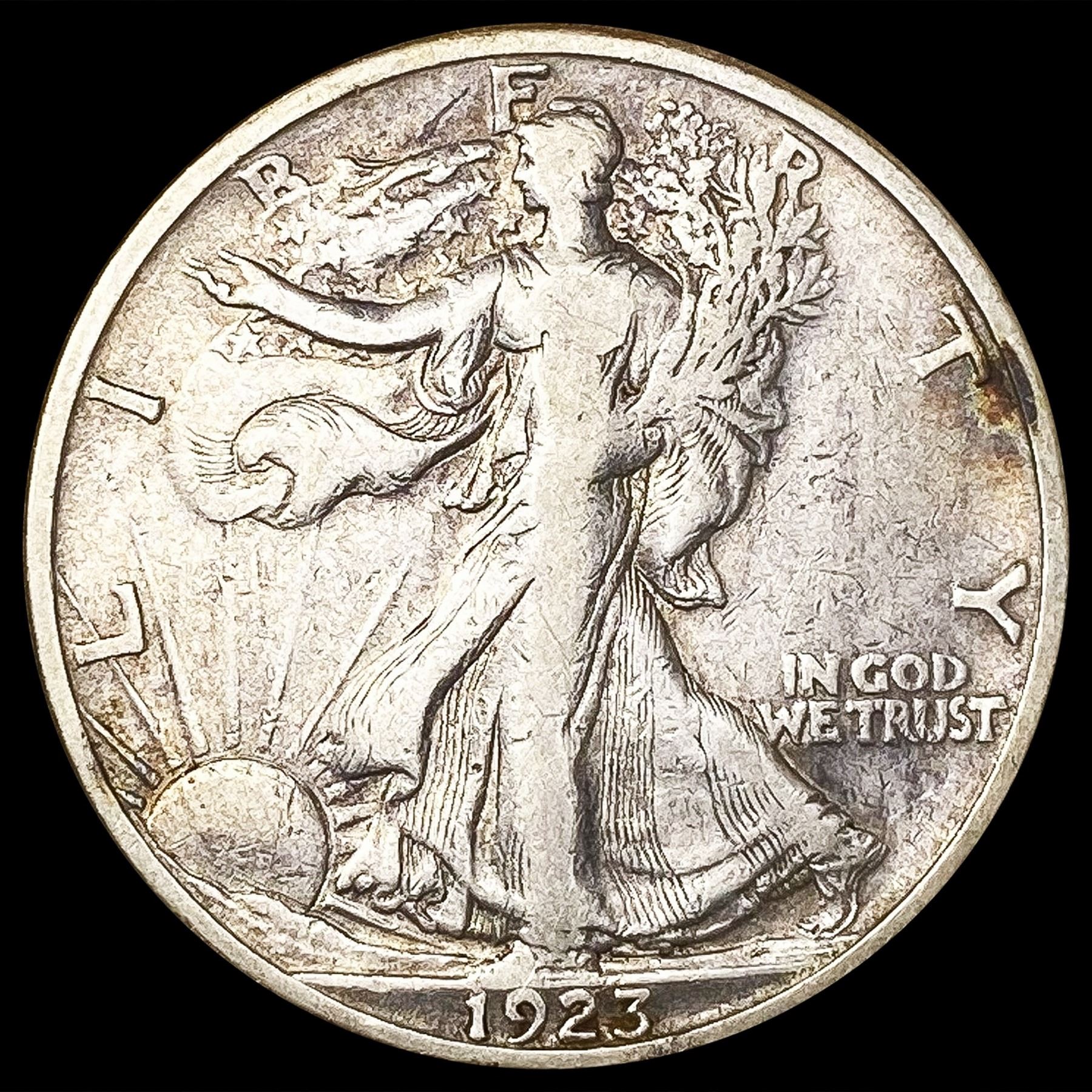 1923-S Walking Liberty Half Dollar LIGHTLY CIRCULA