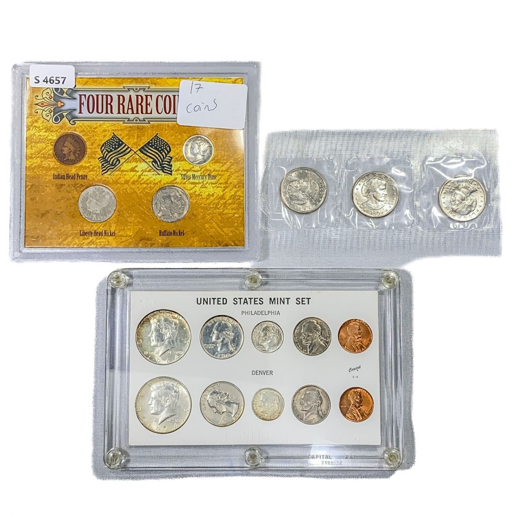 1907-1980 US Silver Coin Set (17 Coins)