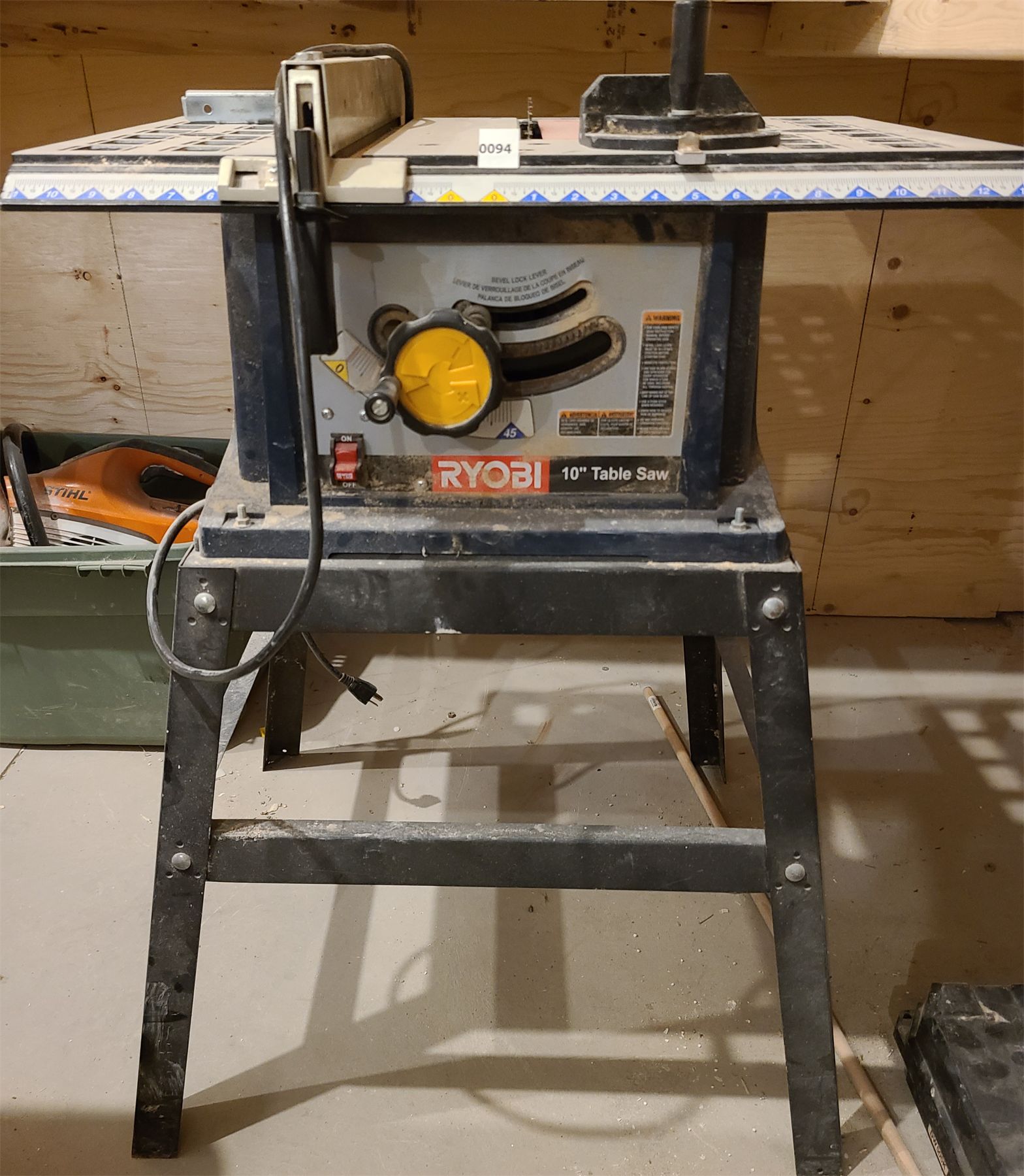 RYOBI 10 INCH TABLE SAW - Kidd Family Auctions