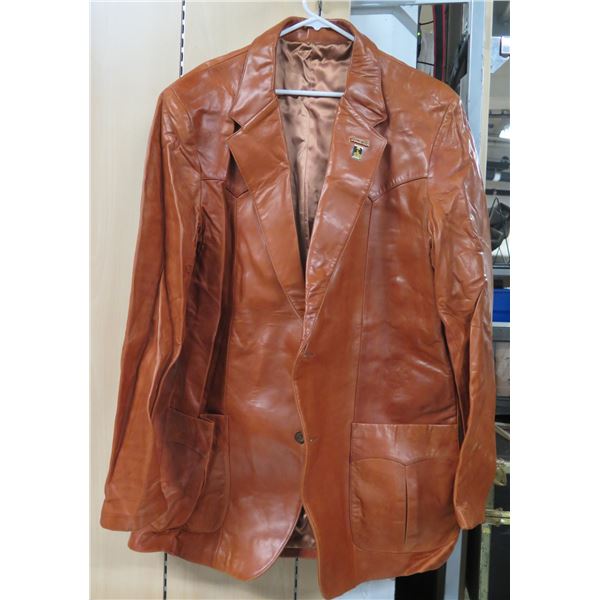 Cassidy Leather Fashions Jacket Size Xl 50 W Targeteer Pin
