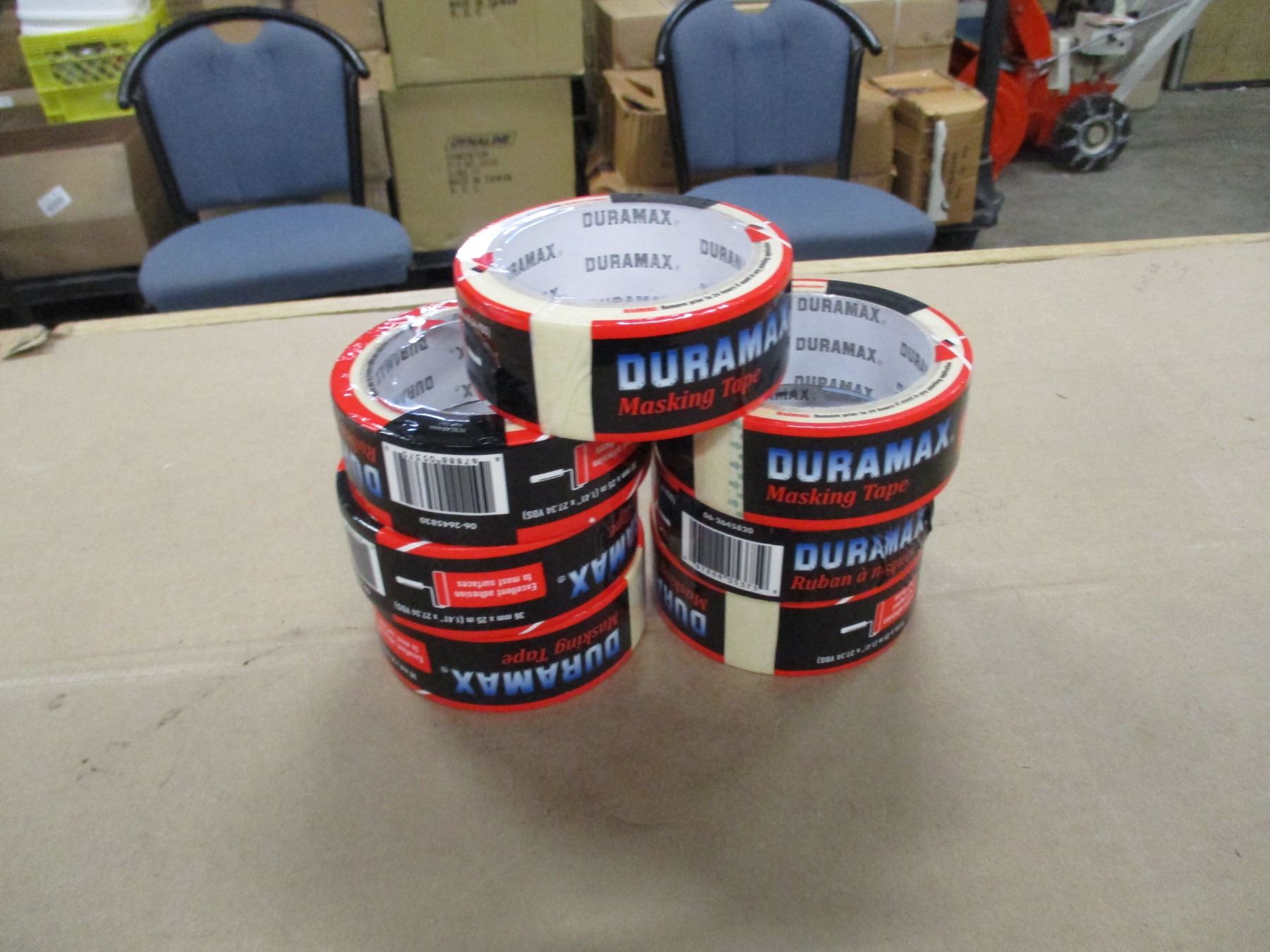 7 ROLLS 36 MM X 25 M DURAMAX MASKING TAPE