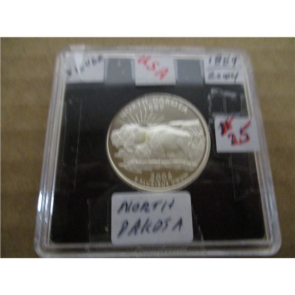 2004 USA PROOF CAMEO NORTH CAROLINA SILVER QUARTER