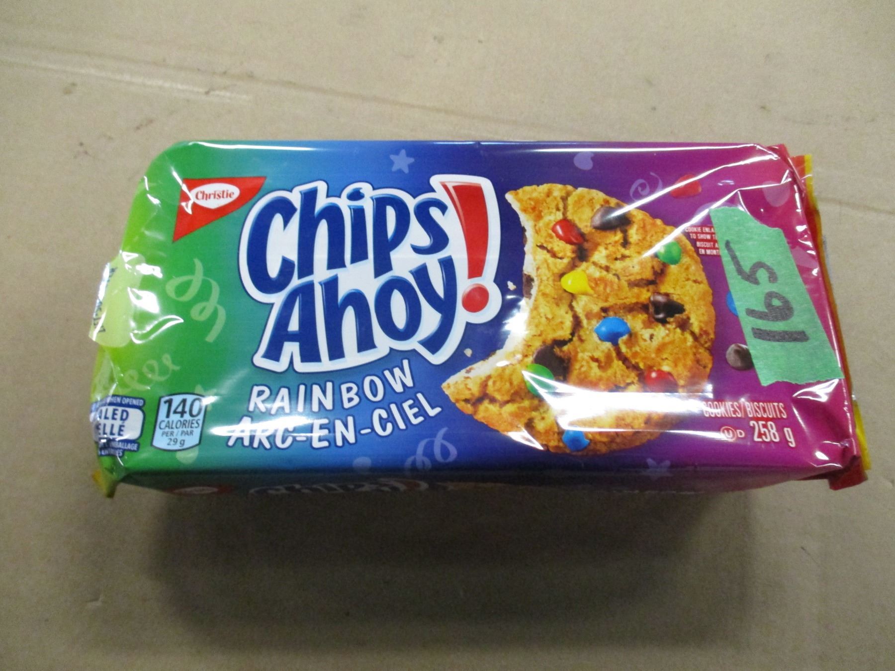 SHELF PULLS (AS IS): CHIPS AHOY RAINBOW COOKIES (258 G)