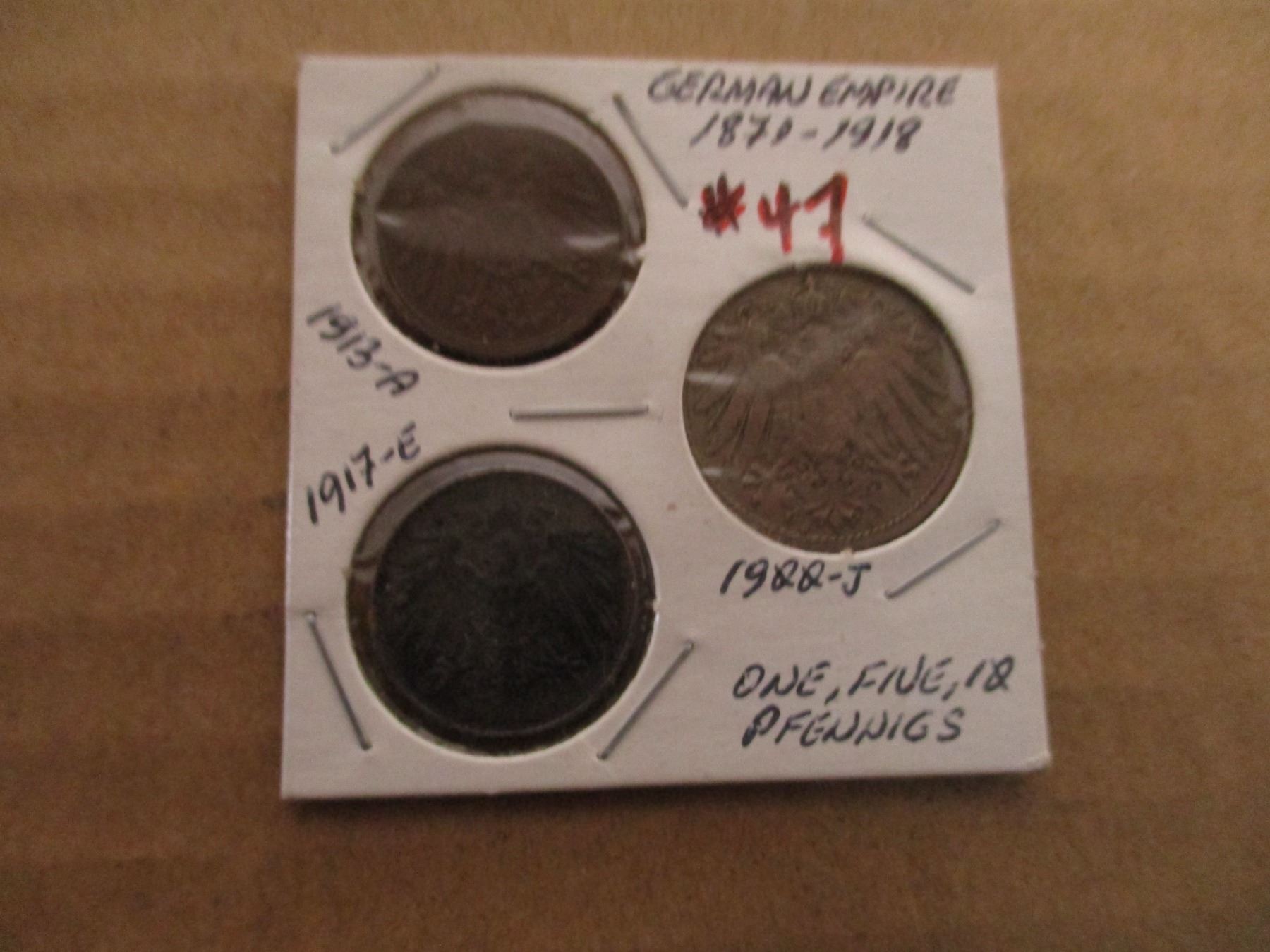 1871 - 1918 GERMAN EMPIRE COIN SET