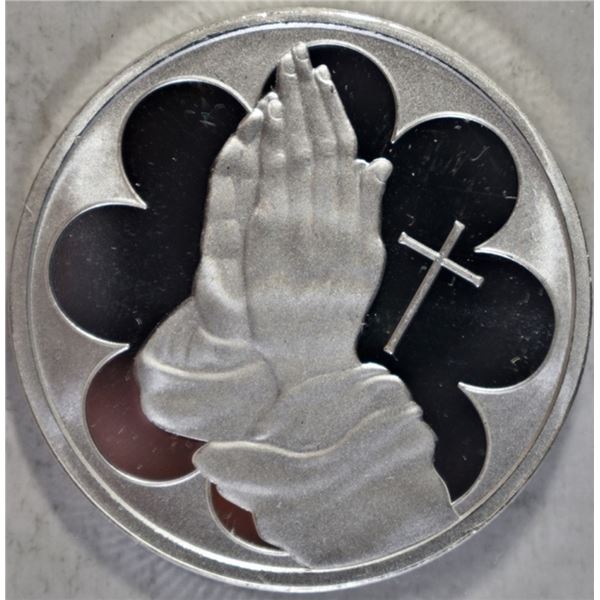 PRAYING HANDS .999 SILVER 1 OZ ROUNDS PRAYING HANDS .999 SILVER 1 OZ ROUNDS