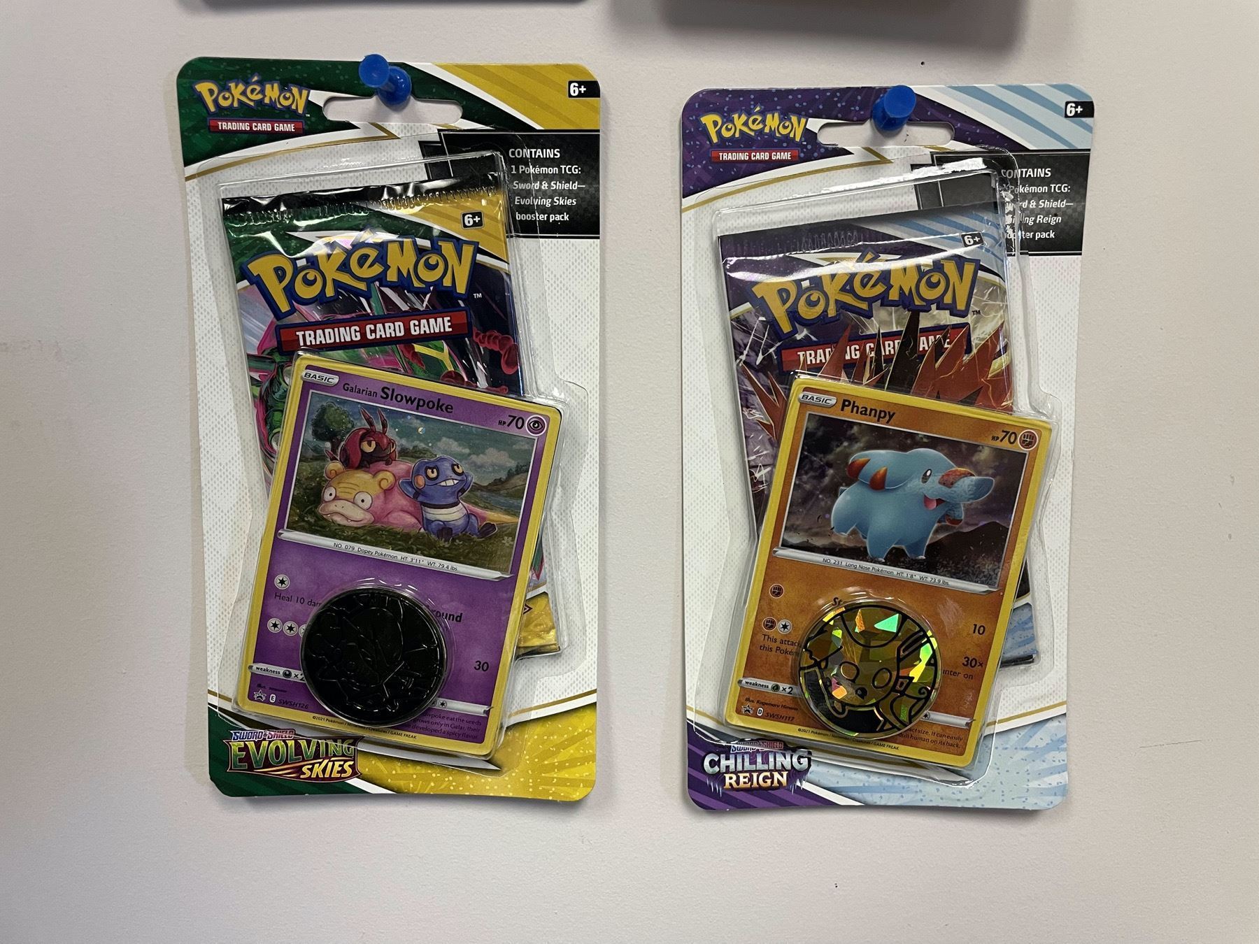 BNIB - Group of 4 Sword & Shield "Checklane Blister" packs - includes ...