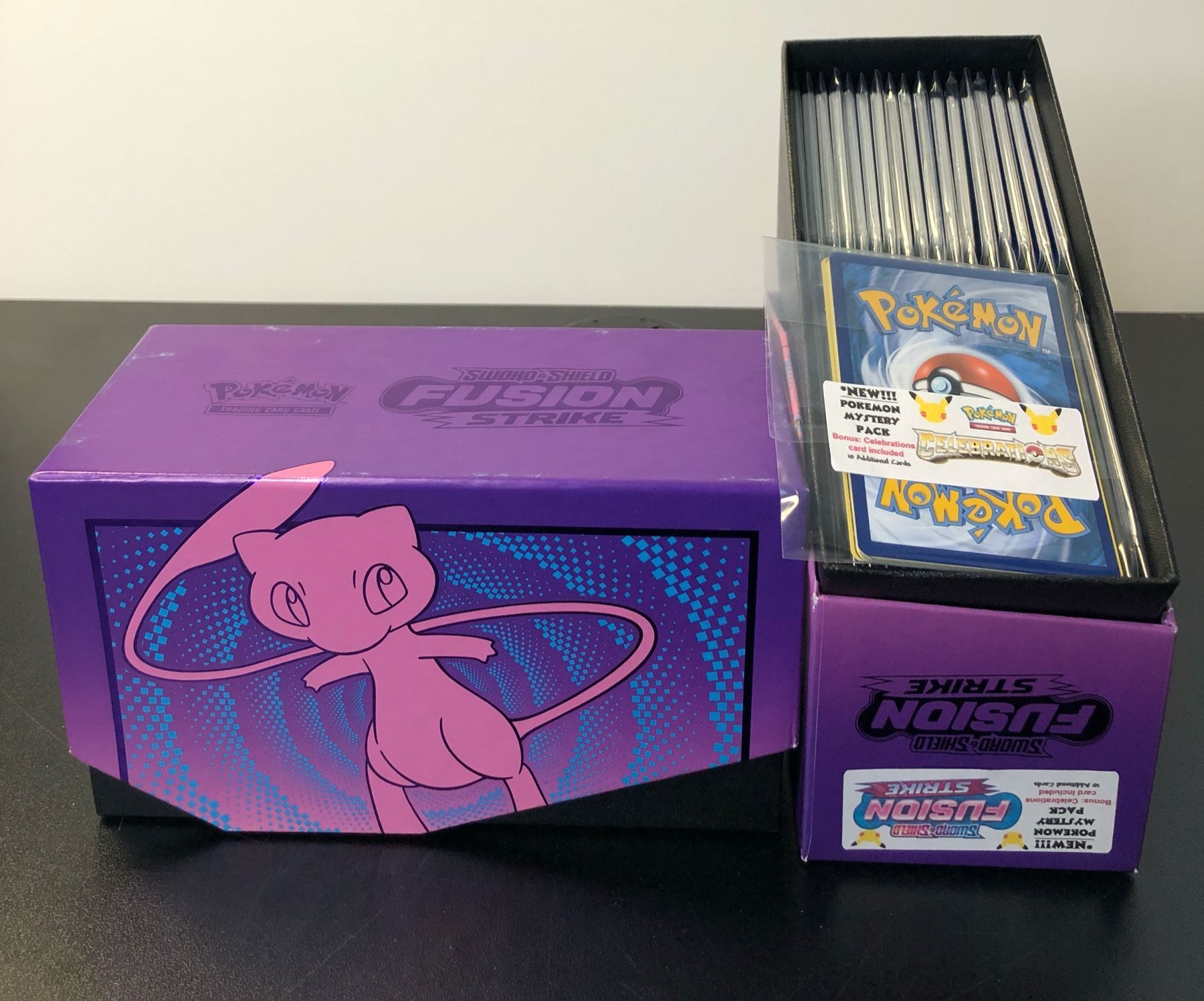 Group of 2 Pokémon Sword & Shield Fusion Strike Mystery/Re-Pack boxes w ...