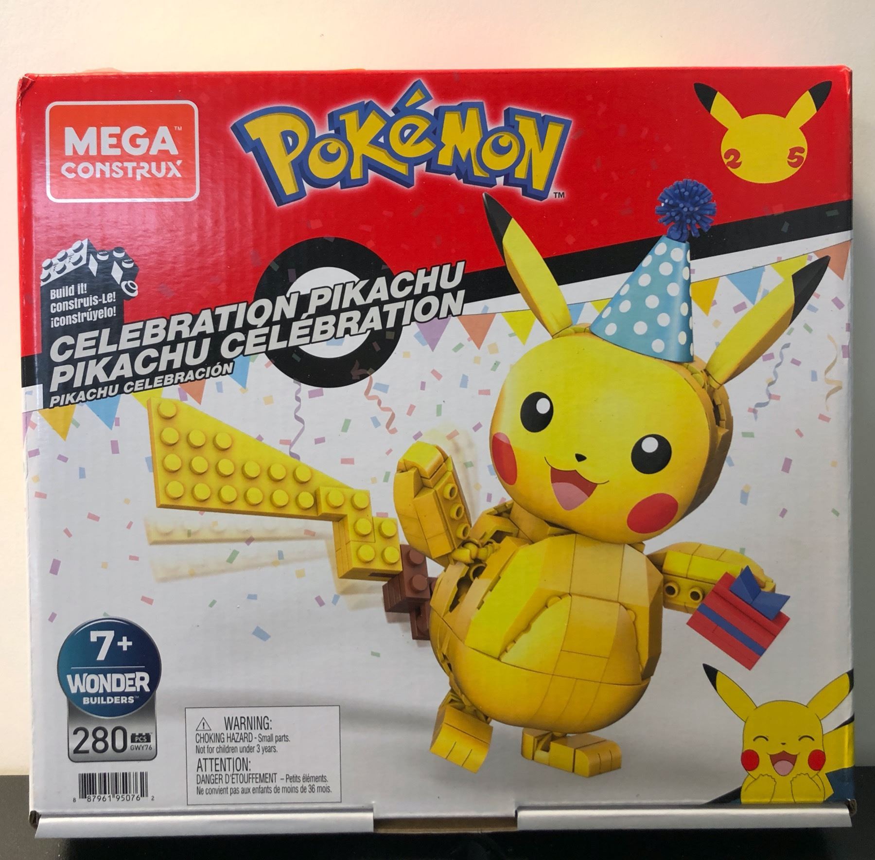 Mega Construx Pokémon Build it! Celebration Pikachu 280pcs