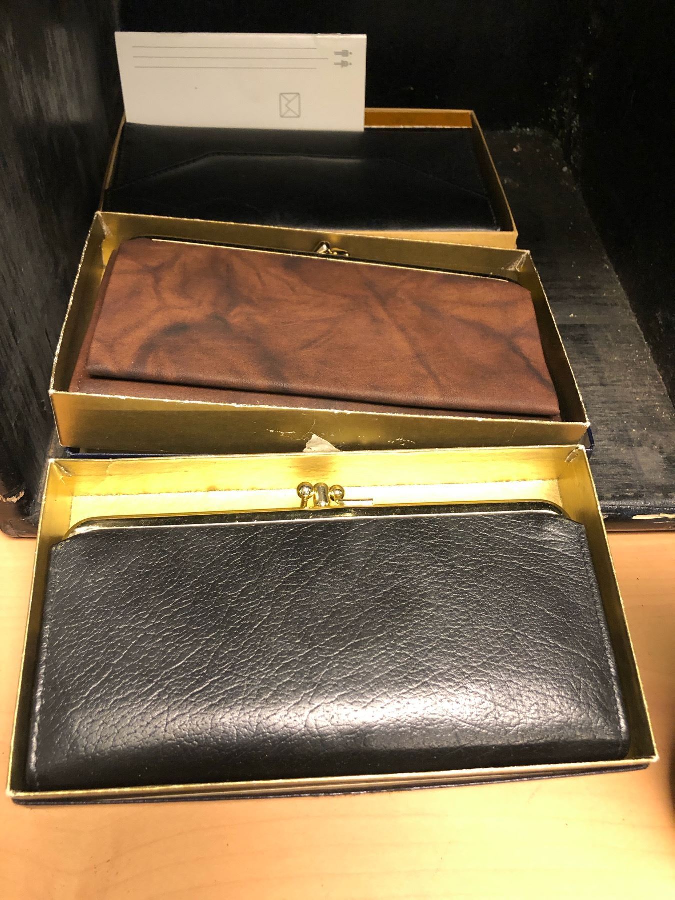 3 Vintage Leather Wallets