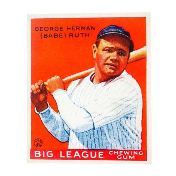 Babe Ruth - Big League Chewing Gum - Replica Card