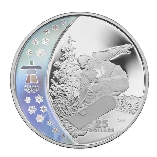2008 $25 Vancouver 2010 Olympic Winter Games: Snowboarding - Sterling ...