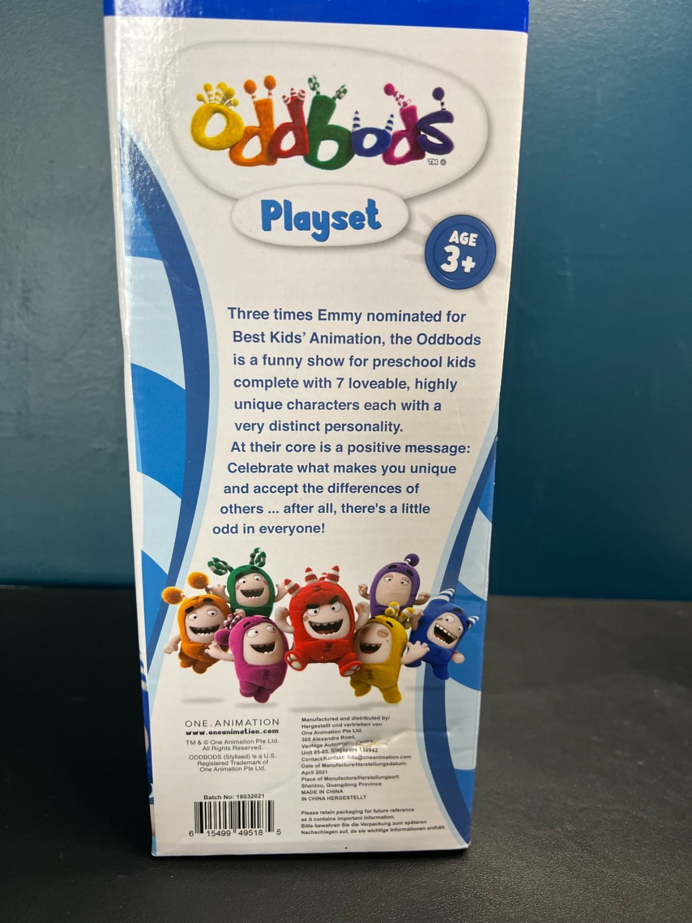 Lot of 1 Oddbods Playset Toy Playhouse w/ 7 Oddbods Figurines