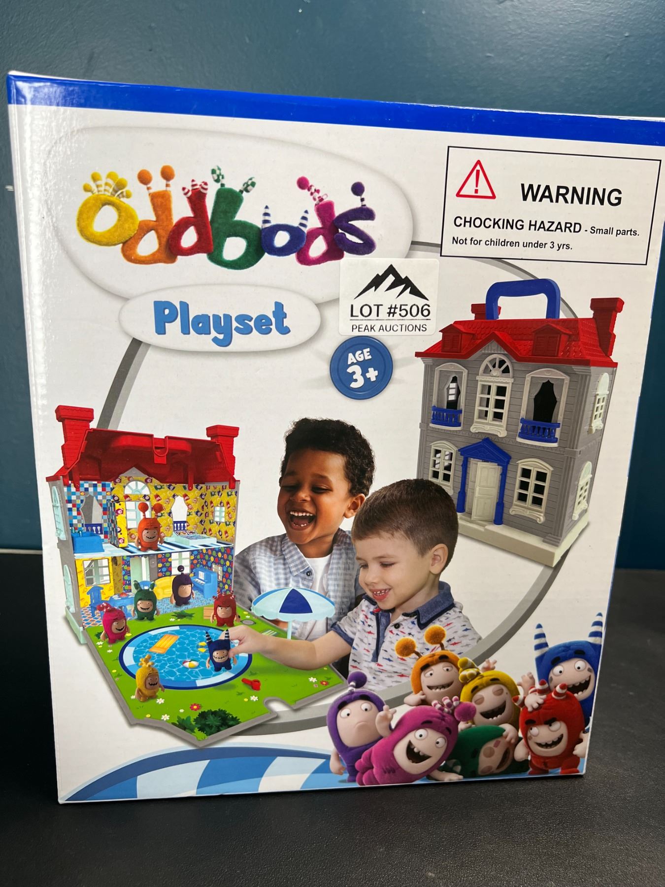 Lot of 1 Oddbods Playset Toy Playhouse w/ 7 Oddbods Figurines