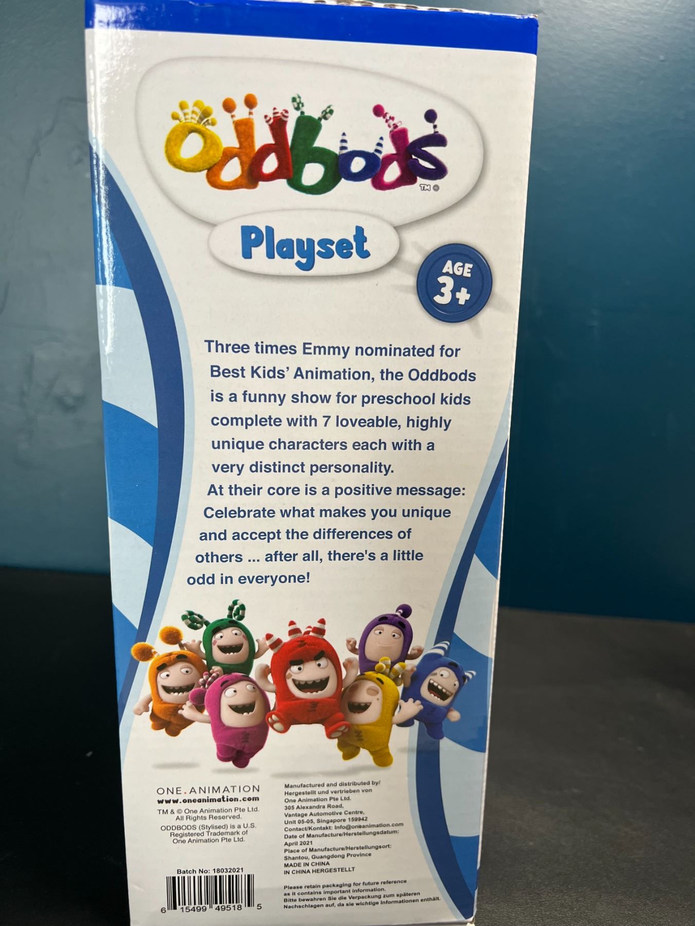 Lot of 1 Oddbods Playset Toy Playhouse w/ 7 Oddbods Figurines