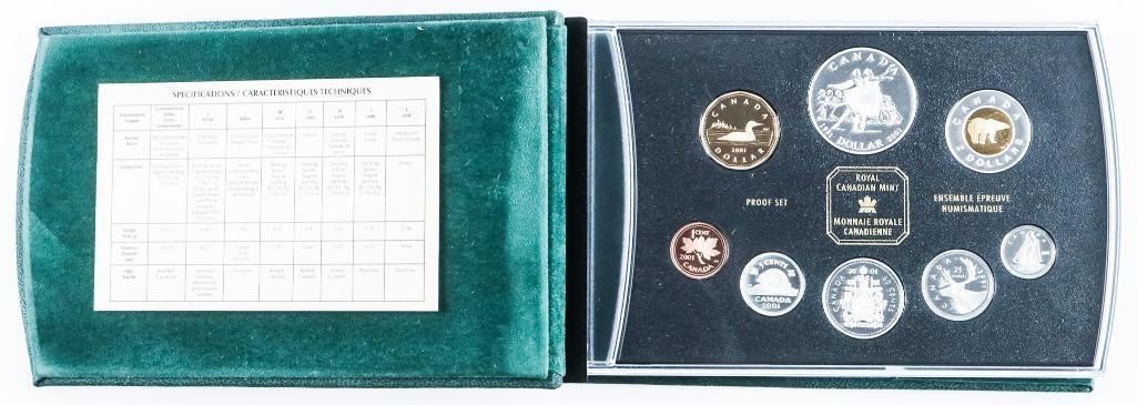RCM 1951 -2001 Proof Sterling Silver Mint Set