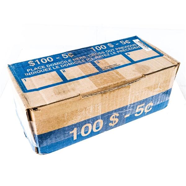 RCM Box of 50 Rolls Canada 5 Cents, 2000 Coins