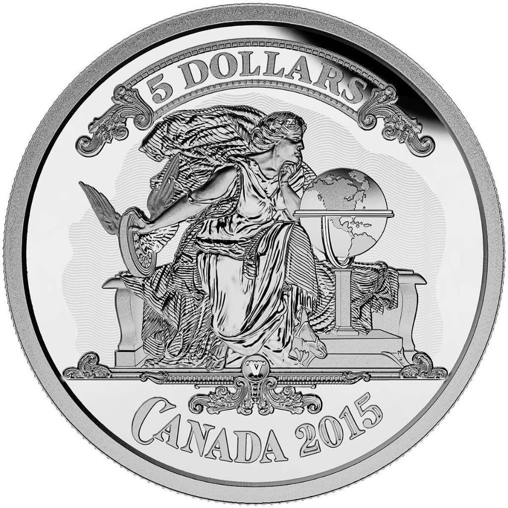 2015 $5 Bank Note Series: Canadian Banknote Vignette - Pure Silver Coin