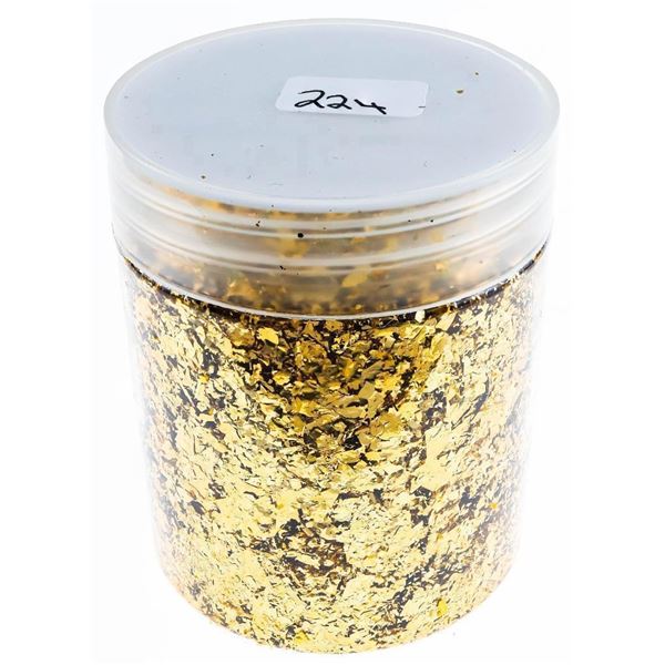 Assayers Jar - 24kt -.999 Fine Gold Leaf Flakes