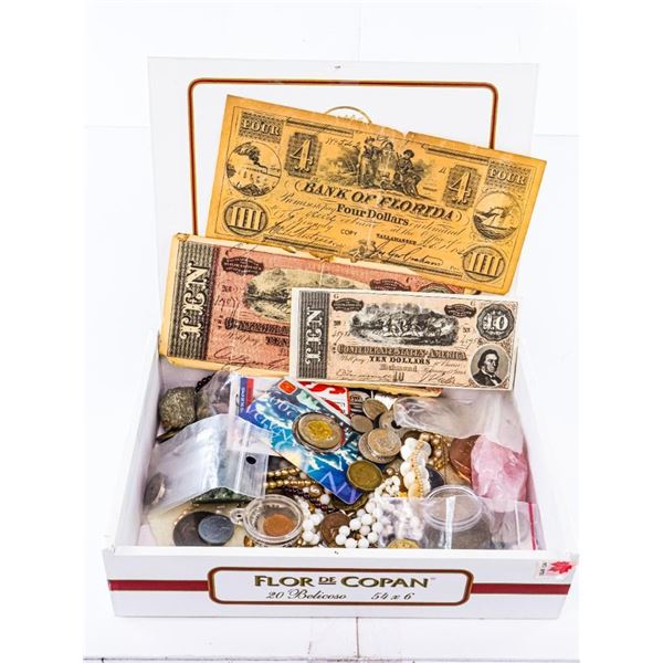 Cigar Box w/ Contents