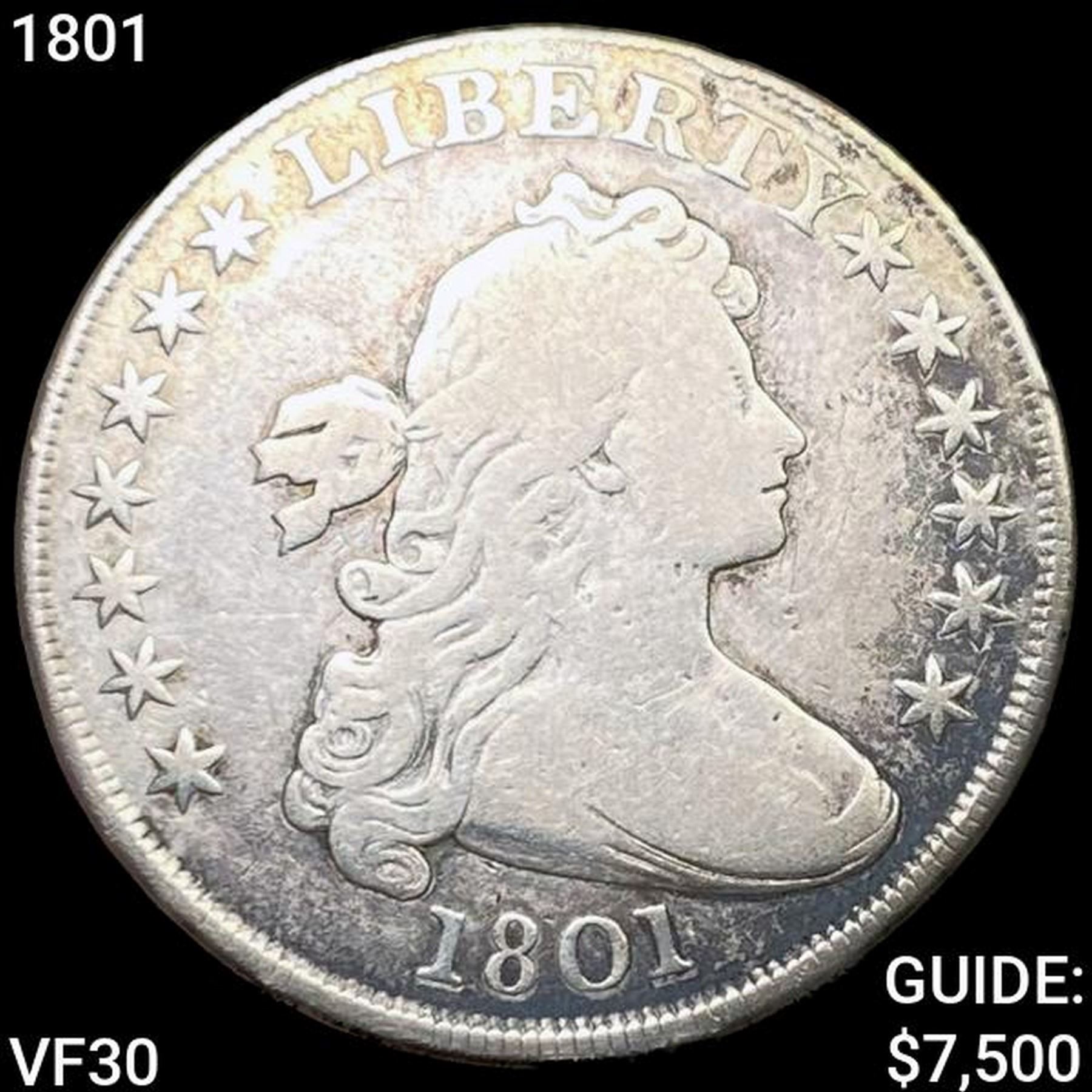 1801 Draped Bust Dollar LIGHTLY CIRC