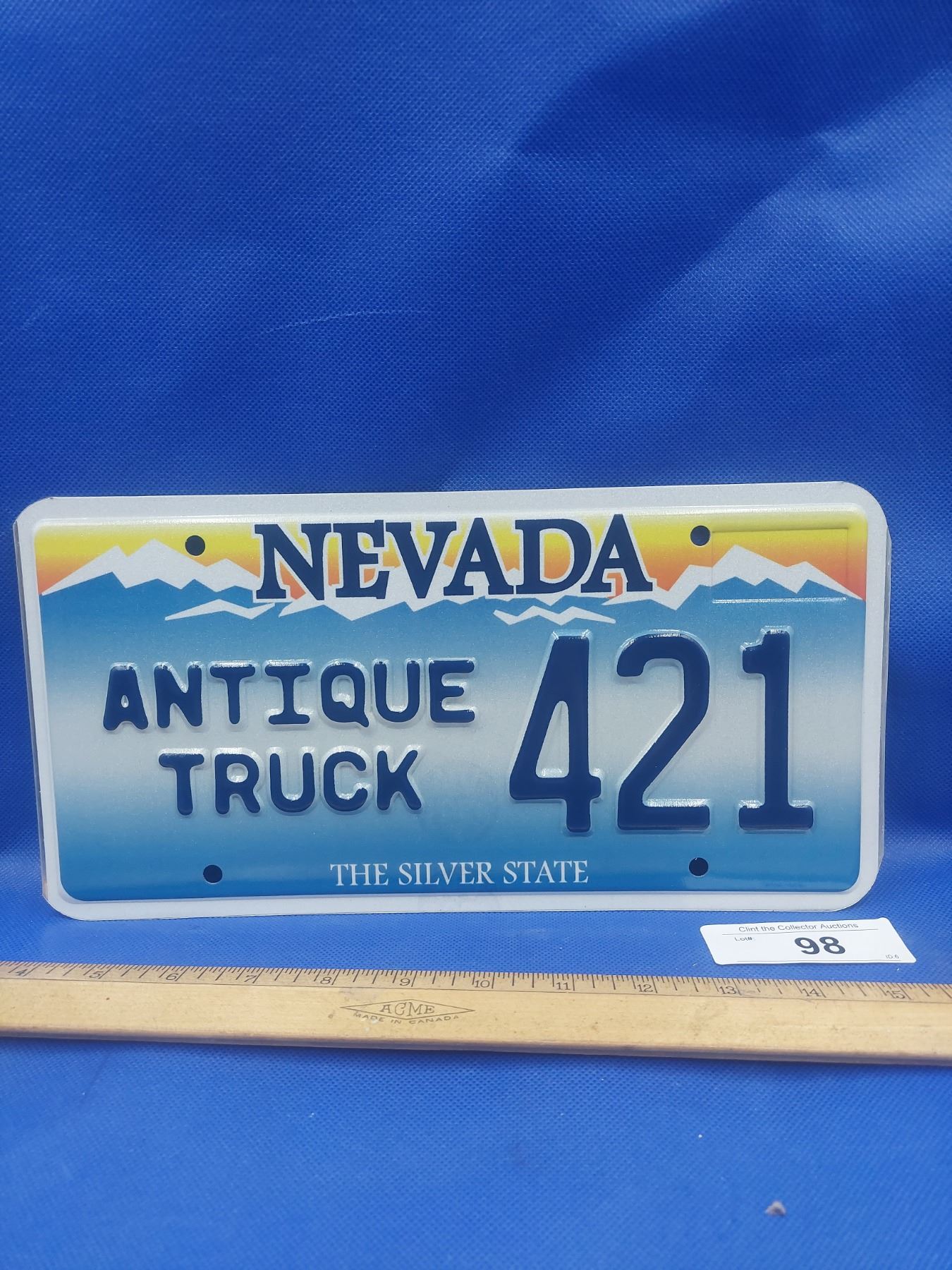 UNISSUED NEVADA "ANTIQUE TRUCK" LICENSE PLATE