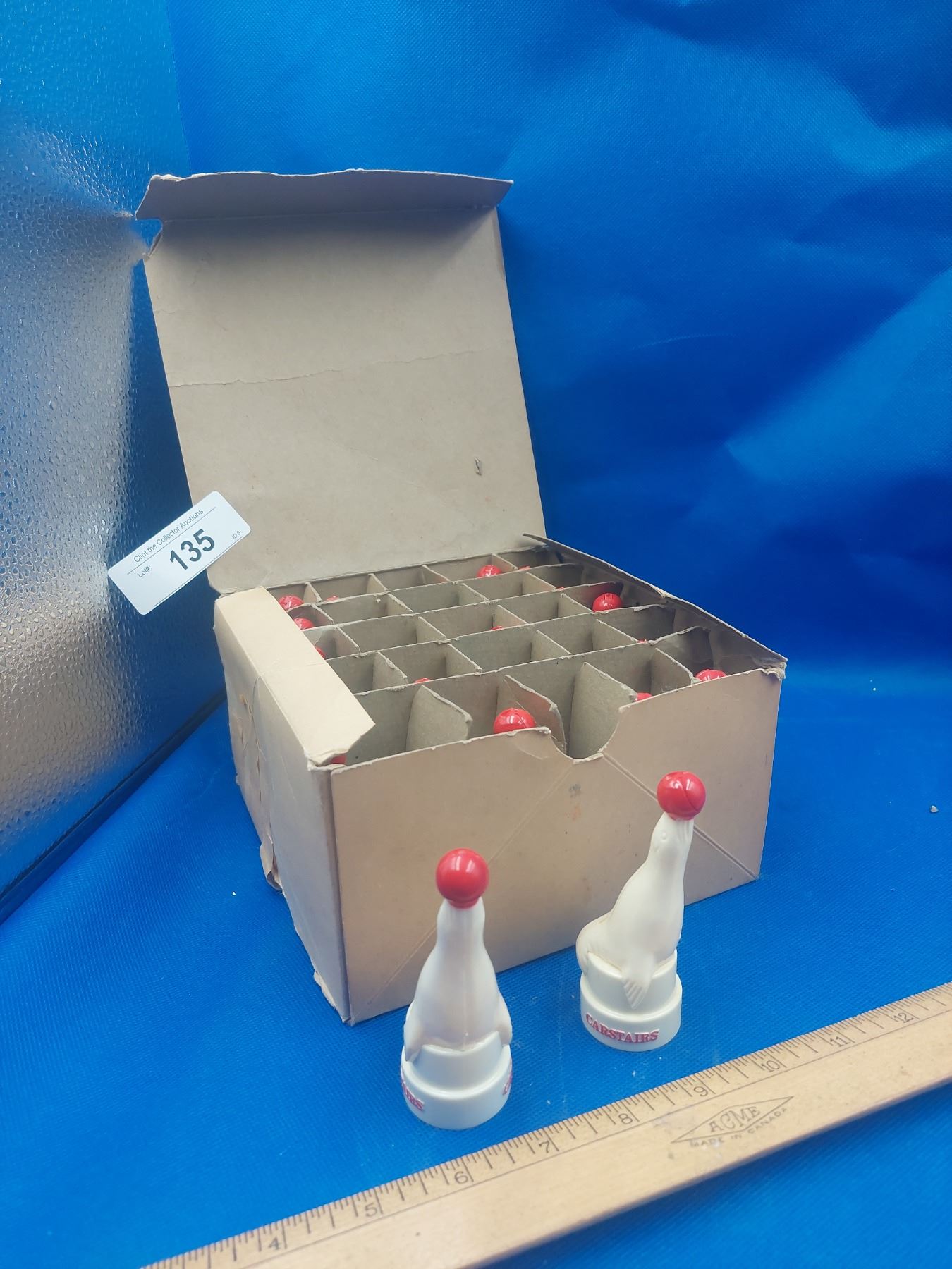 N.O.S. BOX CARSTAIRS WHISKY TOPPERS