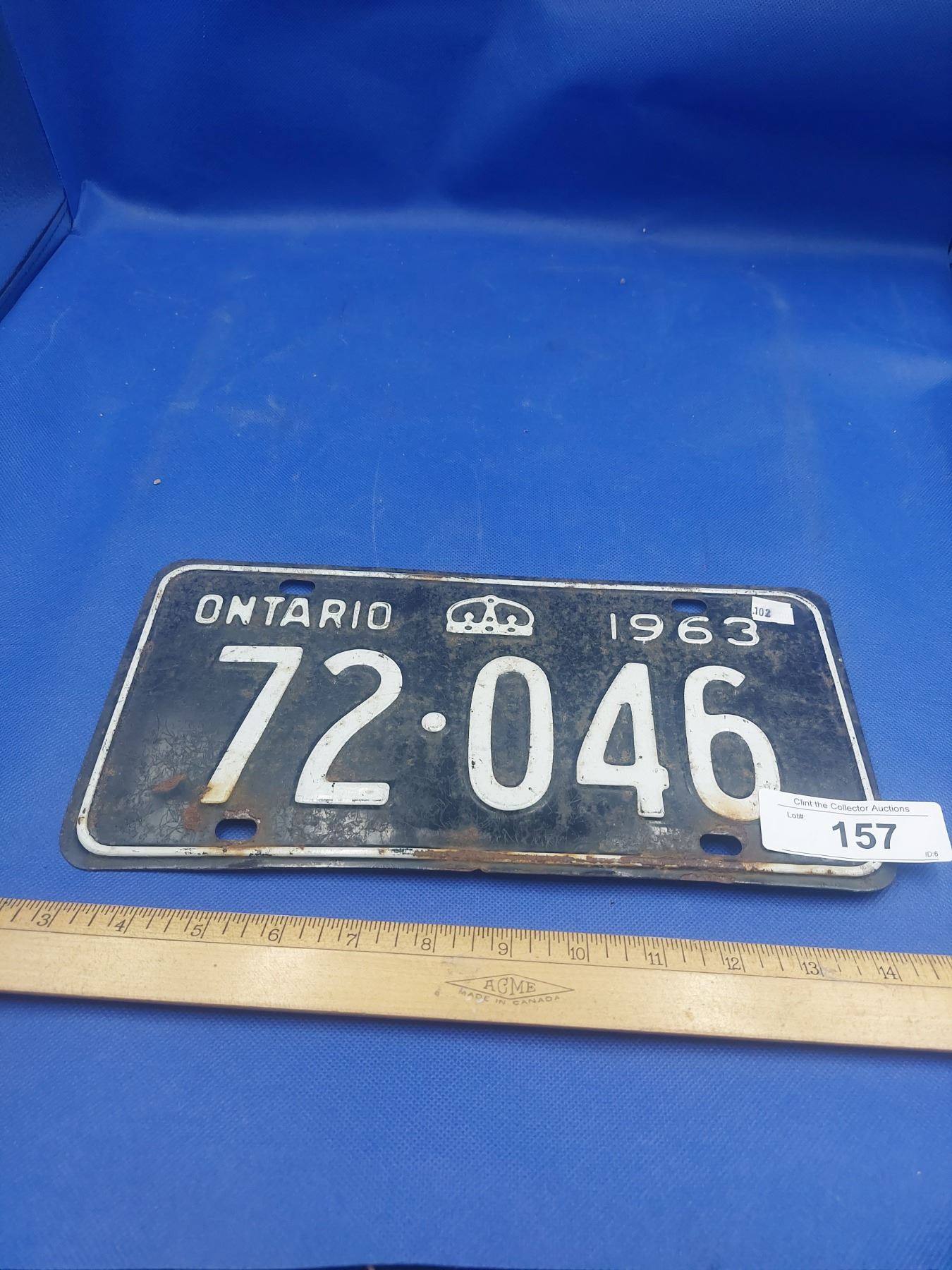 VINTAGE LICENSE PLATE