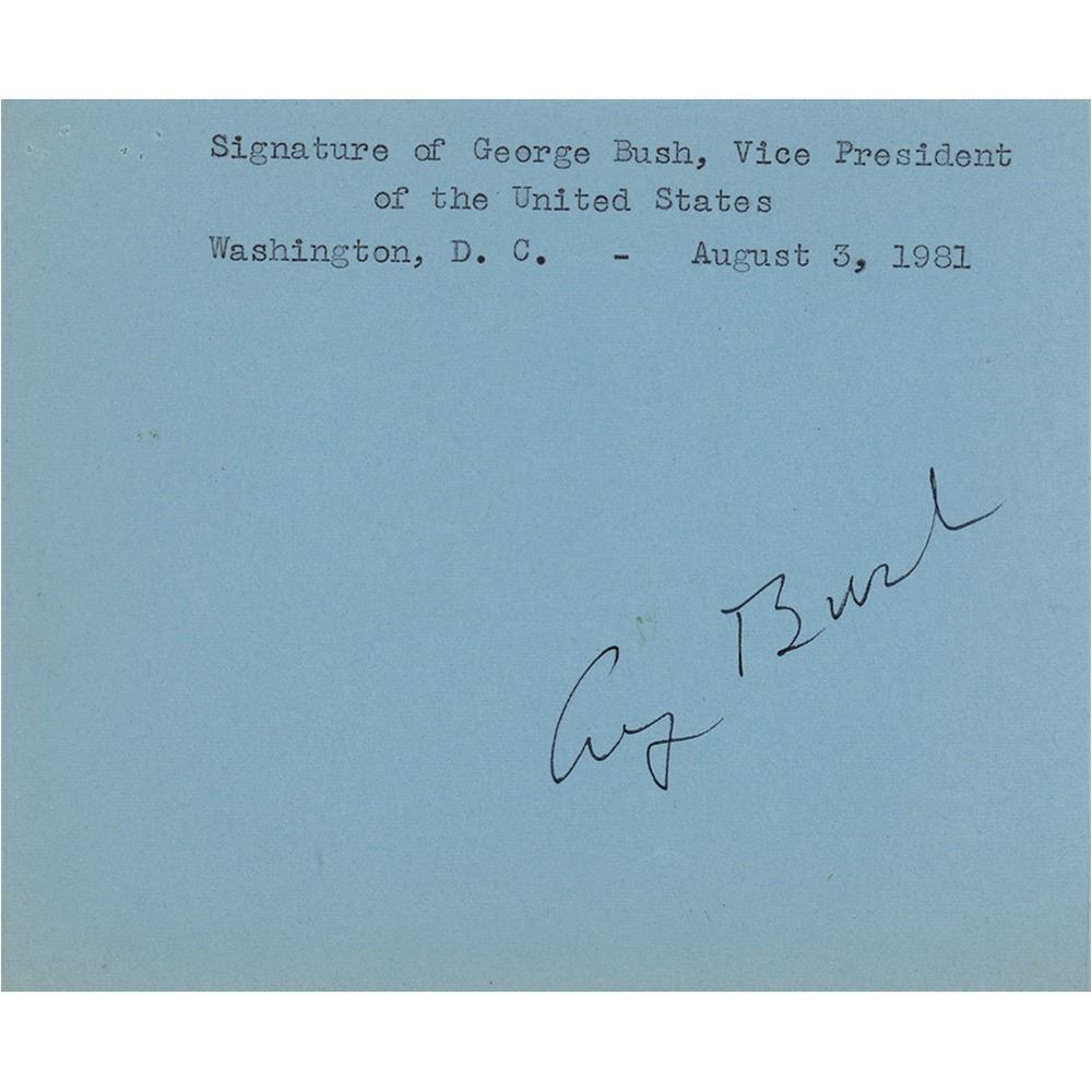 George Bush Signature