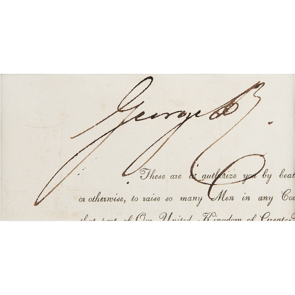 King George IV Signature