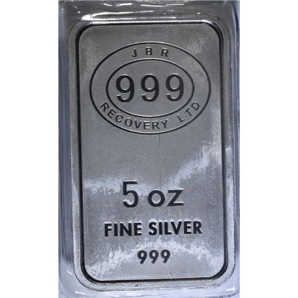 FIVE OZ .999 SILVER BAR