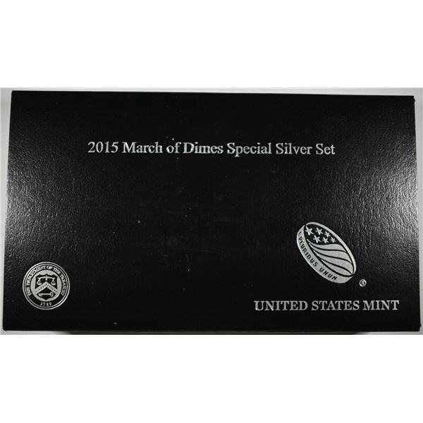 2015 US MINT MARCH OF DIMES SPECIAL SILVER SET