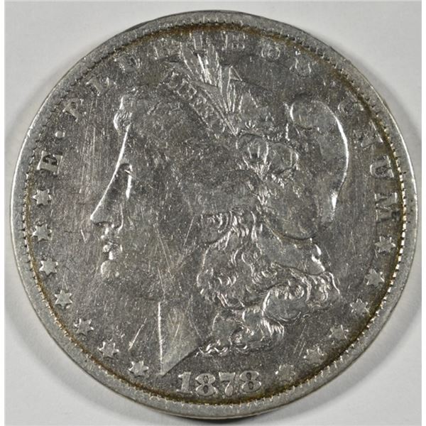 1878 7TF REV OF 79 MORGAN DOLLAR VF