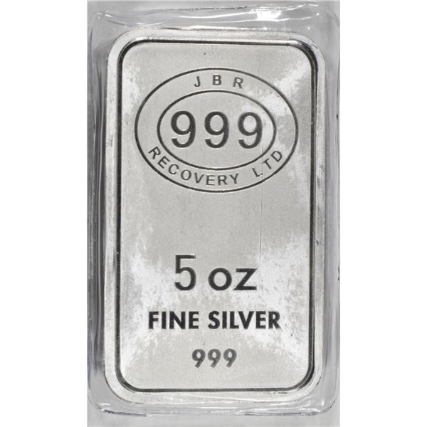 FIVE OZ .999 SILVER BAR
